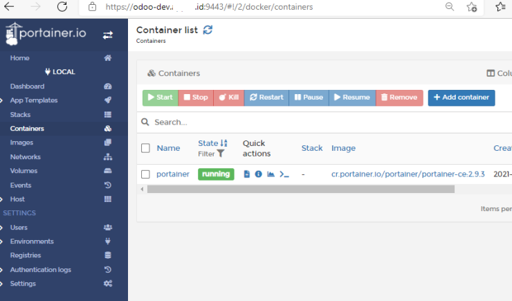 Manajemen Docker Container Dengan Portainer Pt Proweb Indonesia